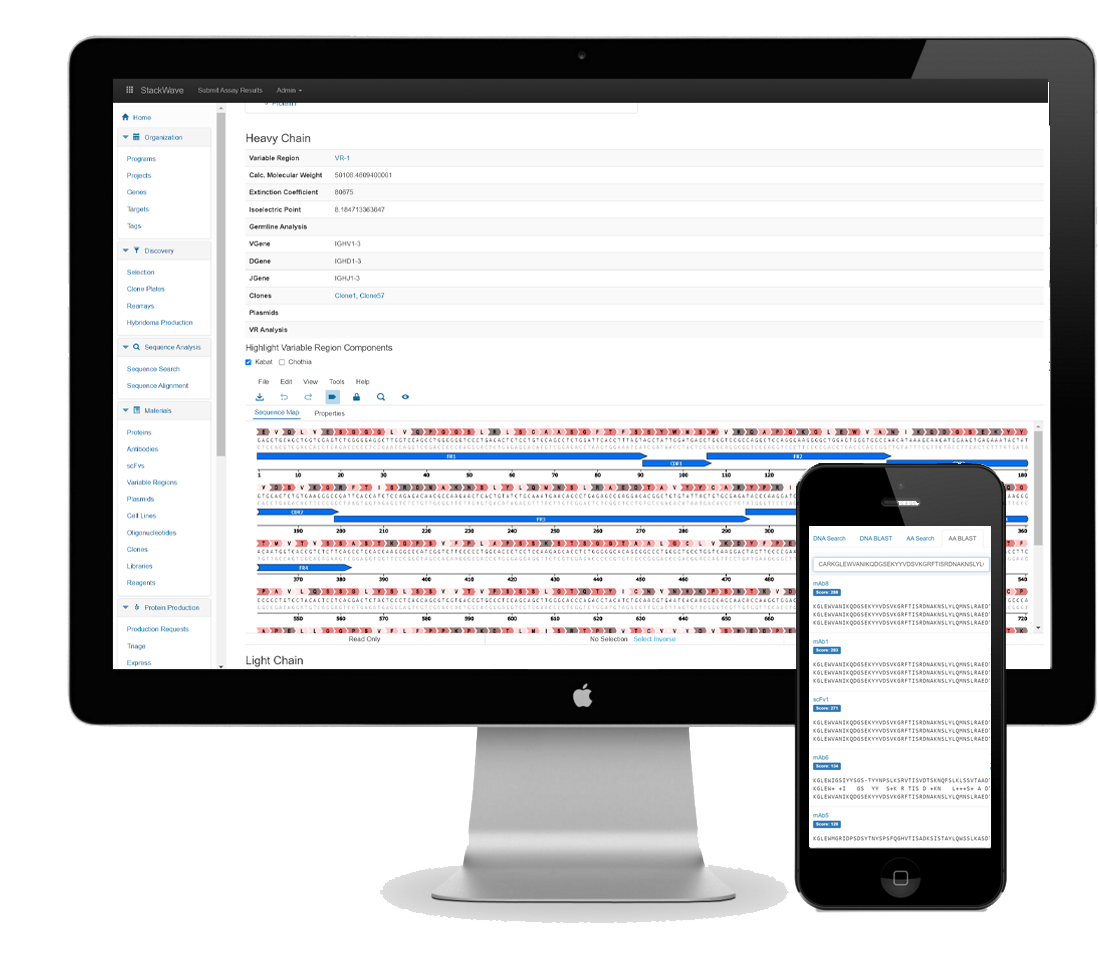 StackWave Affinity Antibody Discovery LIMS